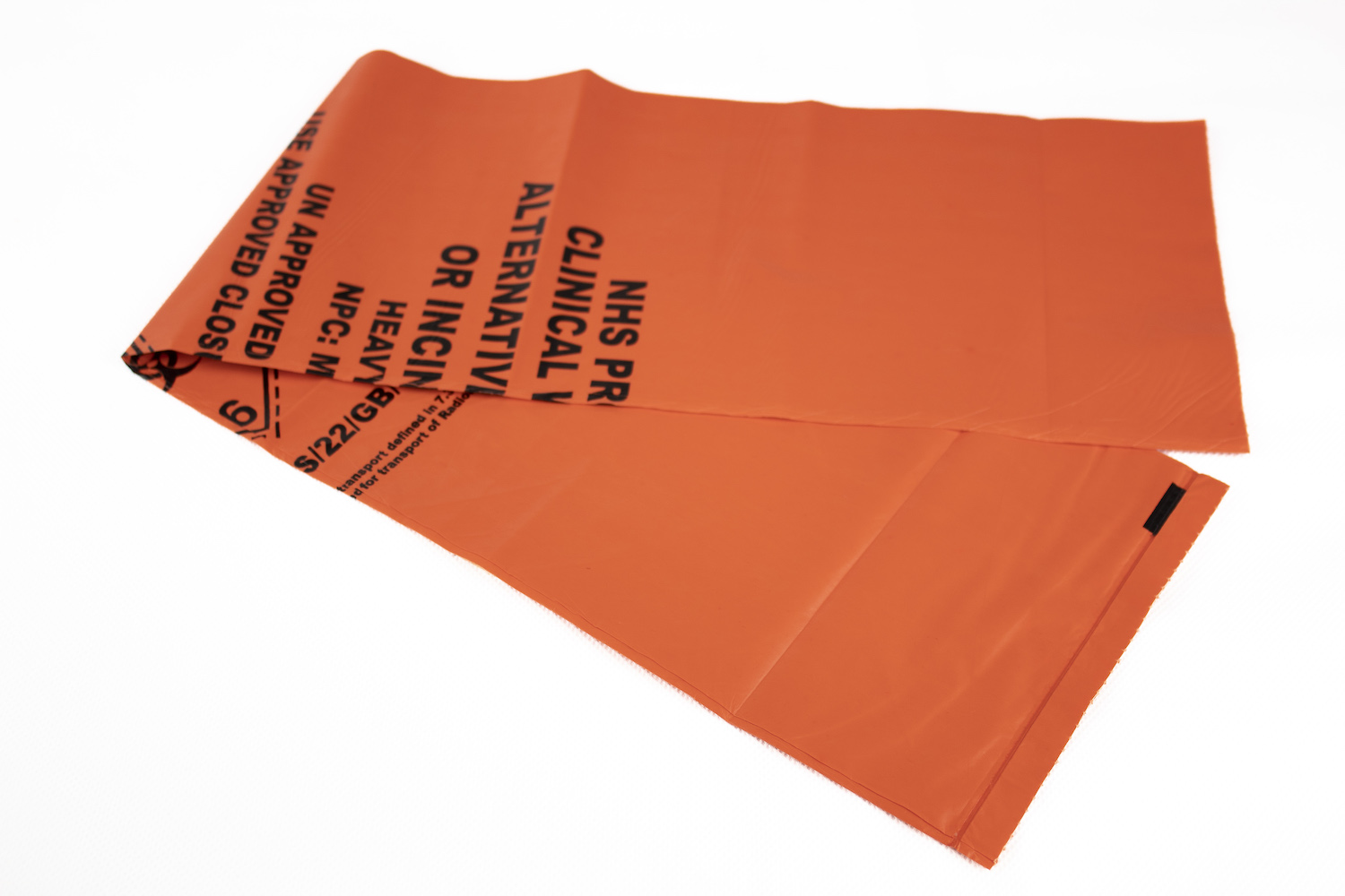 Light Duty Orange Waste Bag - Small - Printed - GV Health