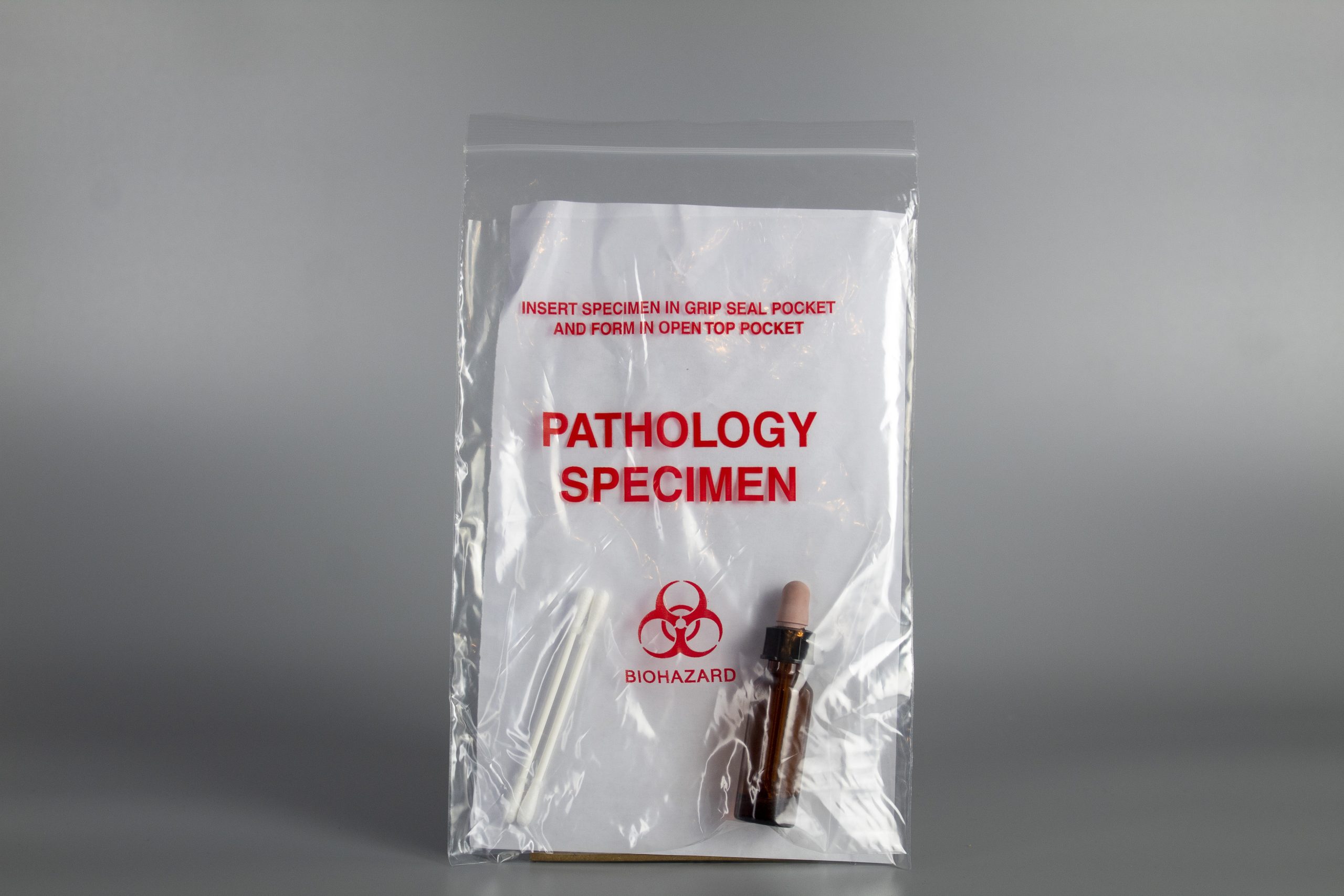 Clear Specimen Bag Resealable Pouch - GV Health